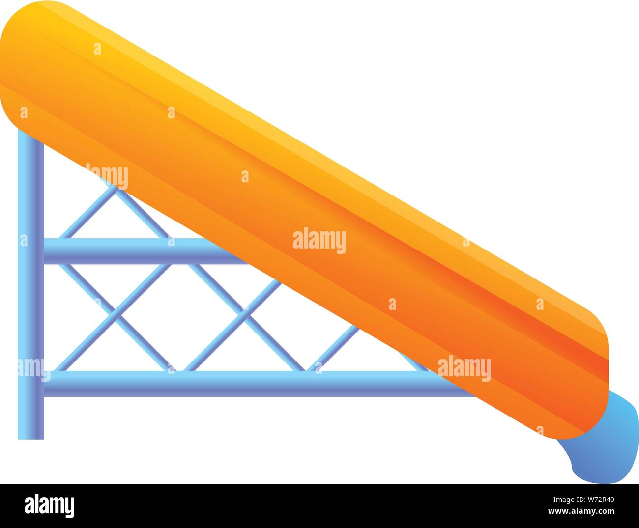 Kunststoff Rutsche Symbol. Cartoon von Kunststoff Rutsche vektor Symbol ...