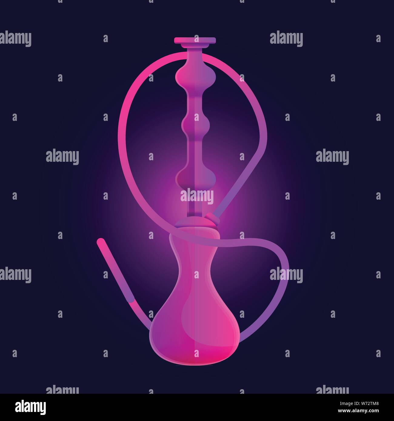 Rosa wasserpfeife Symbol. Cartoon von pink Shisha vektor Symbol für Web ...