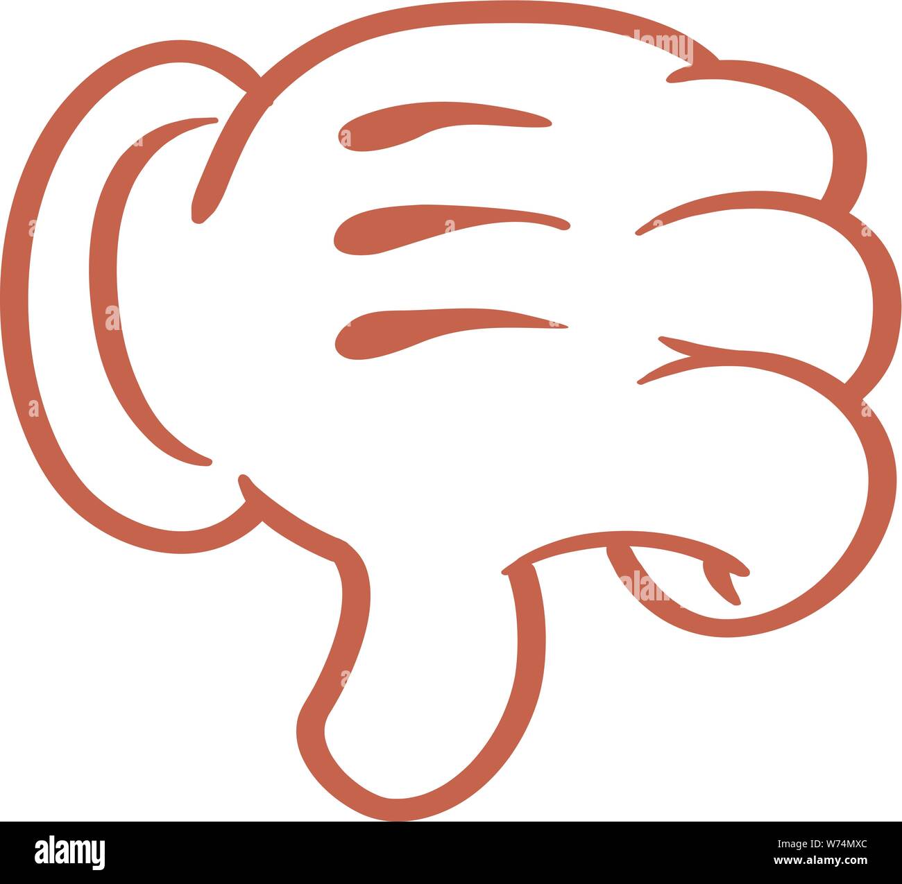 Daumen runter symbol Stock-Vektorgrafiken kaufen - Alamy