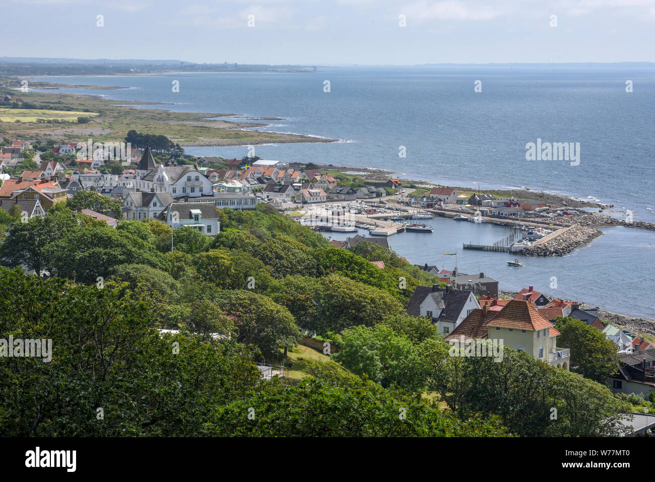 Mölle, Schweden - 29. Juni 2019: Das Dorf von Mölle auf Südschweden ...