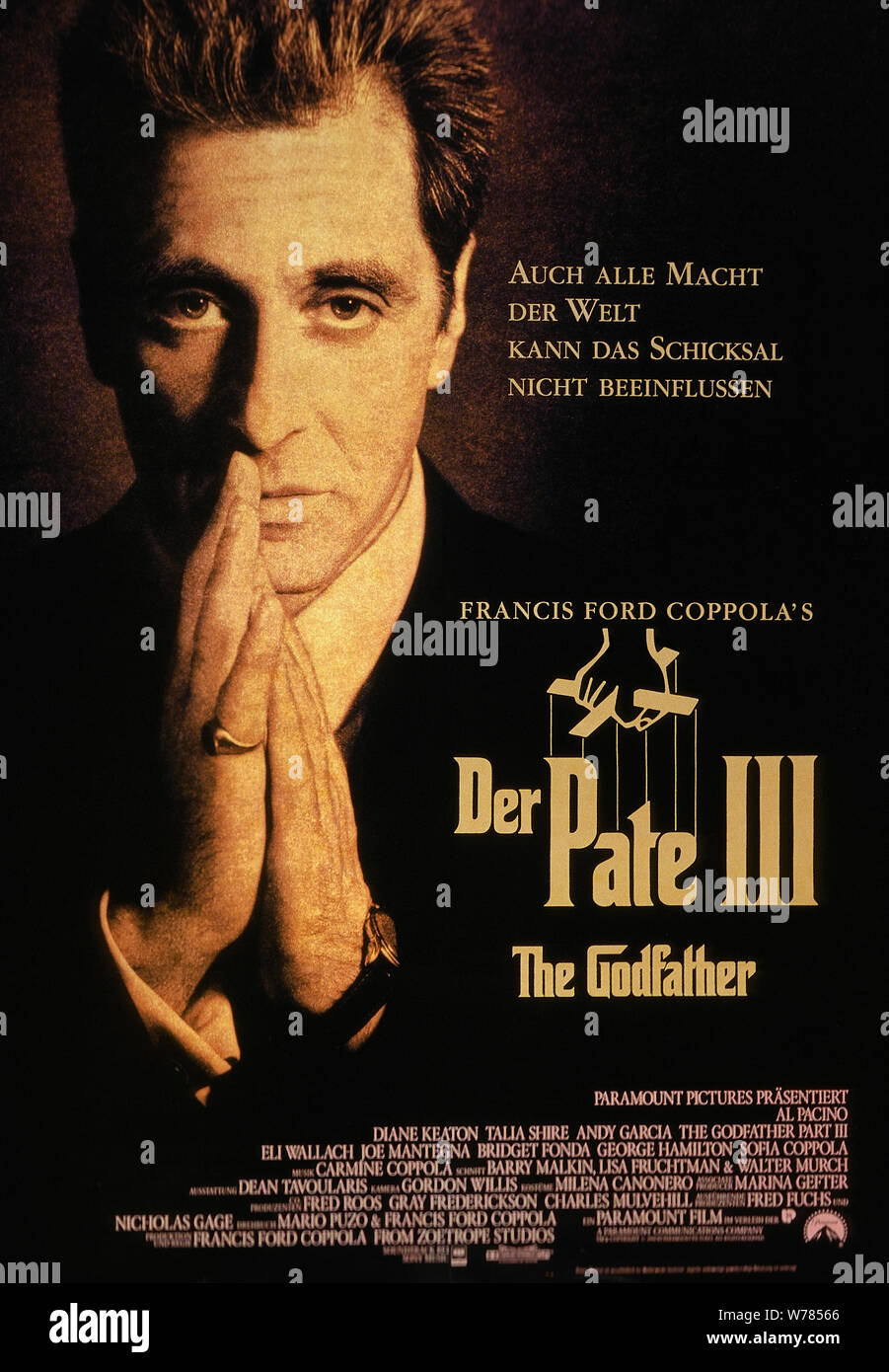 The Godfather Movie Poster Stockfotos und -bilder Kaufen - Alamy