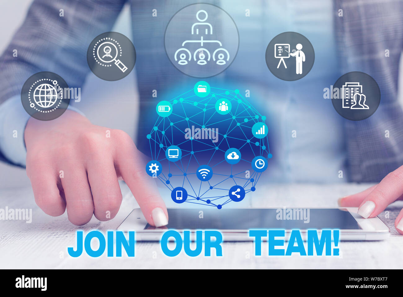 Text Zeichen angezeigt werden Sie Mitglied in unserem Team. Business Foto Text einladen, in ...