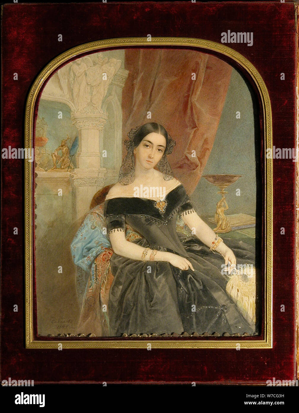 Portrait von iwanowna Baryatinskaya Leonilla Fürstin zu Sayn ...