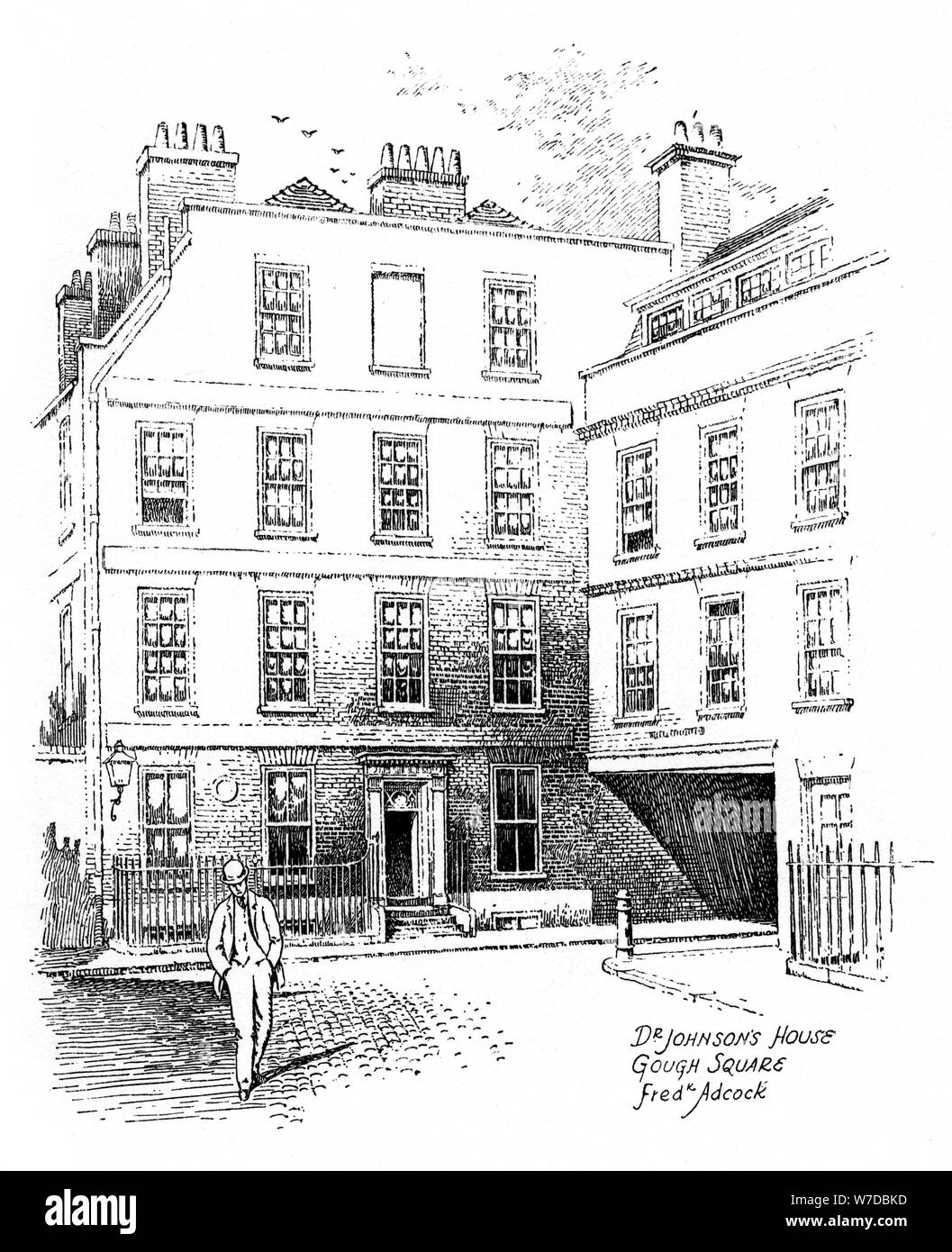 Samuel johnsons haus london Schwarzweiß-Stockfotos und -bilder - Alamy