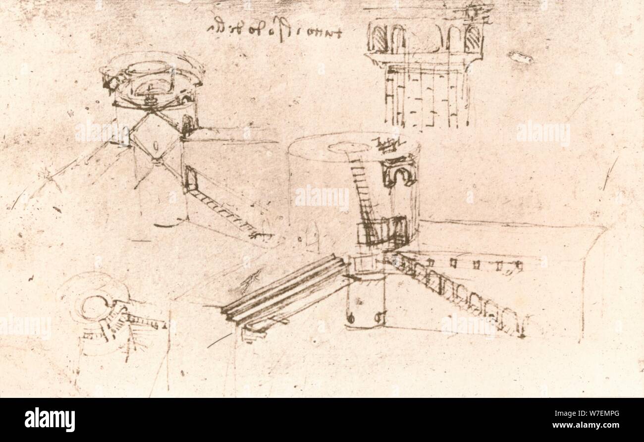 Von Leonardo Da Vinci Entworfene Gebaude
