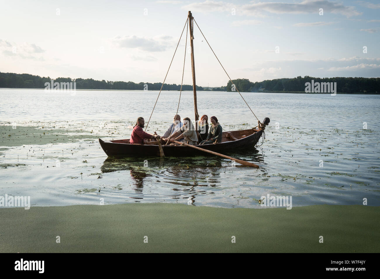 Viking Sail Boat Stockfotos und -bilder Kaufen - Alamy