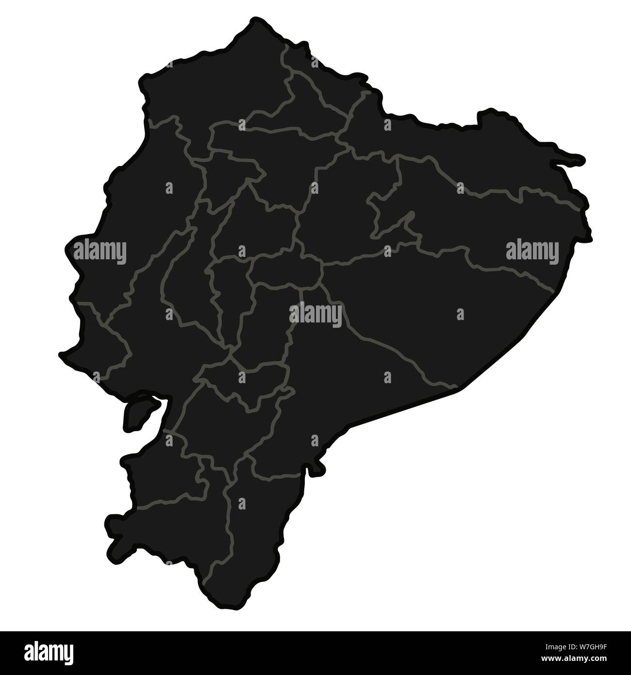 Ecuador map Stock-Vektorgrafiken kaufen - Alamy