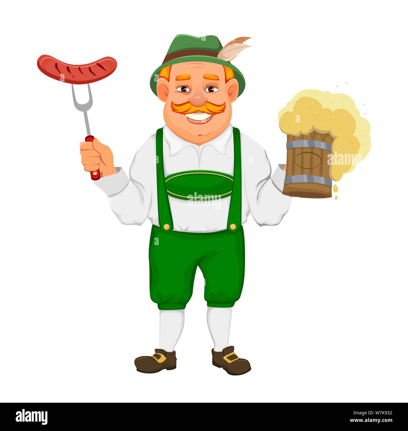 Oktoberfest tracht maßkrug hut Stock-Vektorgrafiken kaufen - Alamy