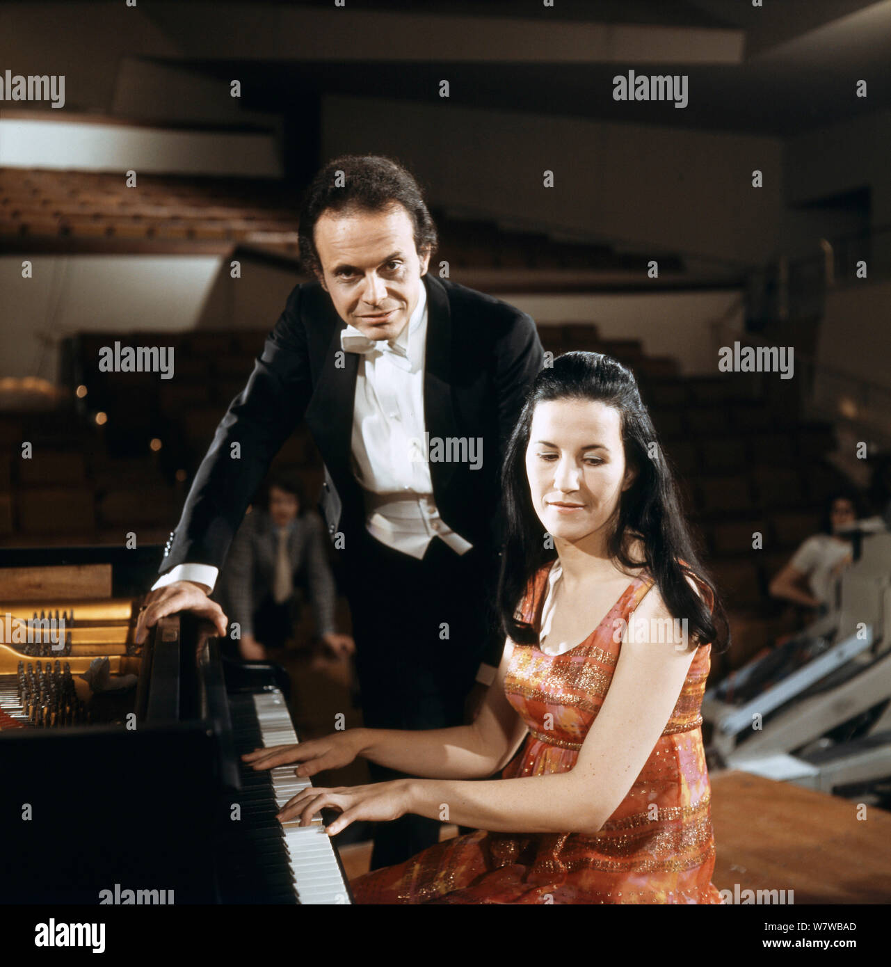 Der Dirigent Loorin Maazel und seine Frau, die Pianistin Israela ...