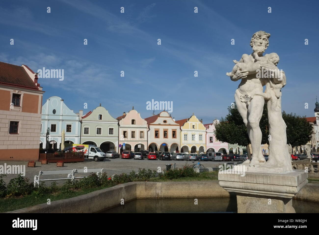 Tschechische Republik, Renaissance Stadt Telc, UNESCO-Weltkulturerbe ...