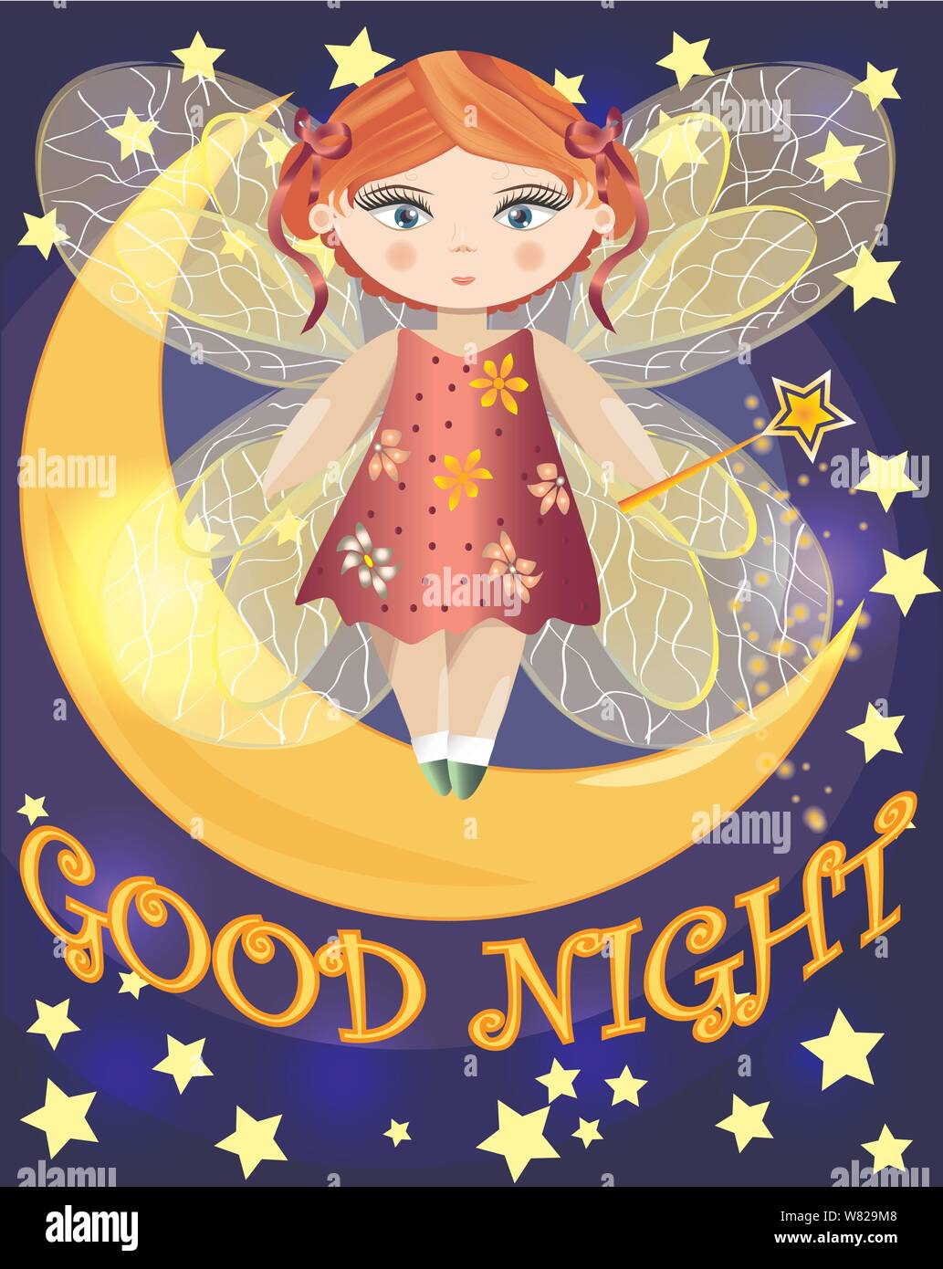 Pink wallpaper night sky cartoon Stock-Vektorgrafiken kaufen - Seite 2 ...