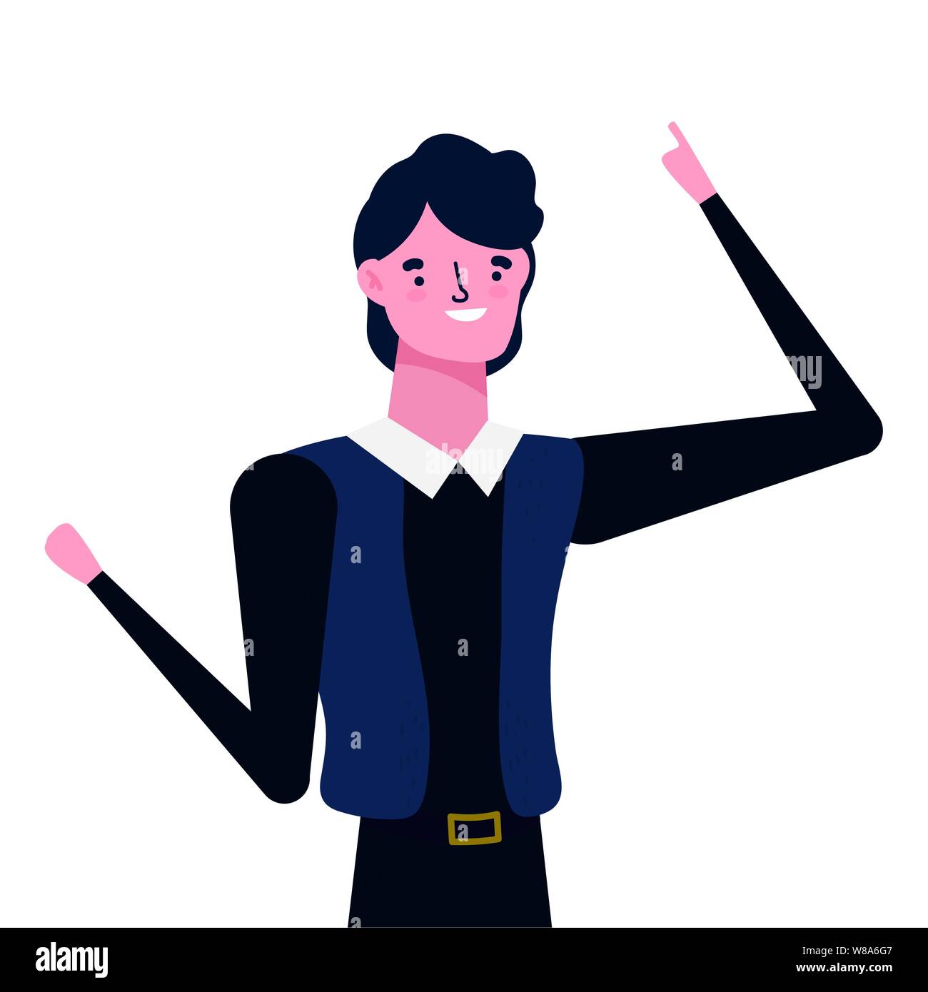 Avatar eines Man-Design, Junge männliche Person Mensch und attraktiven ...