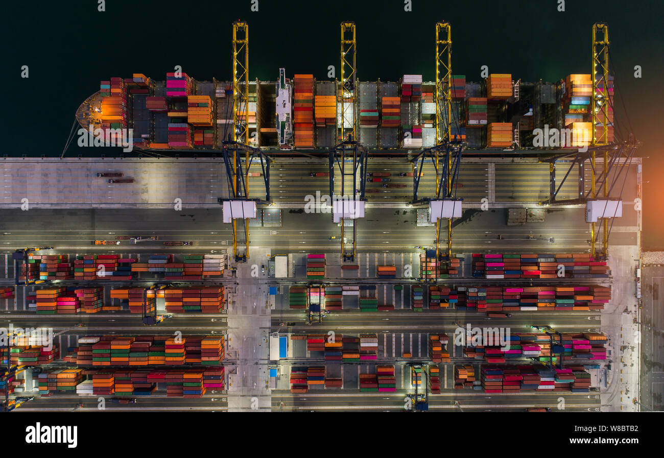 Hong Kong Container Terminal Stockfotos und -bilder Kaufen - Alamy