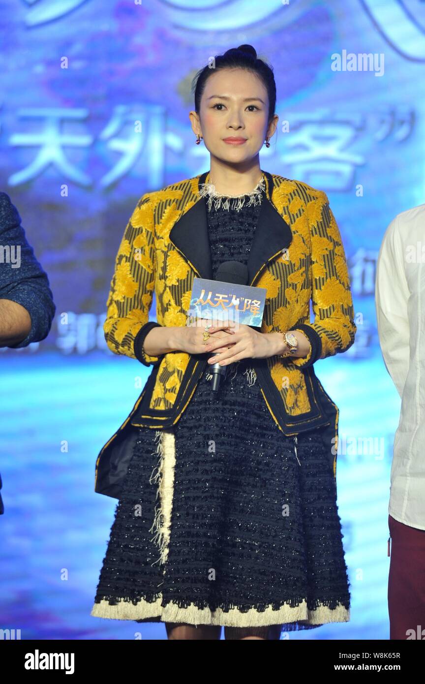 Chinesische Schauspielerin Zhang Ziyi wirft als Produzent bei einer ...