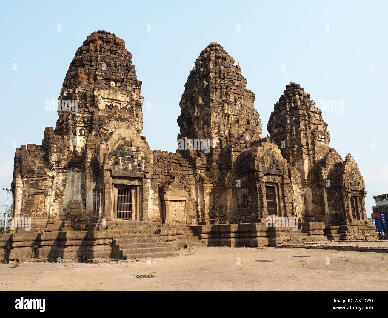 Phra Prang Sam Yot Khmer Tempel, Lopburi, Thailand, Asien ...