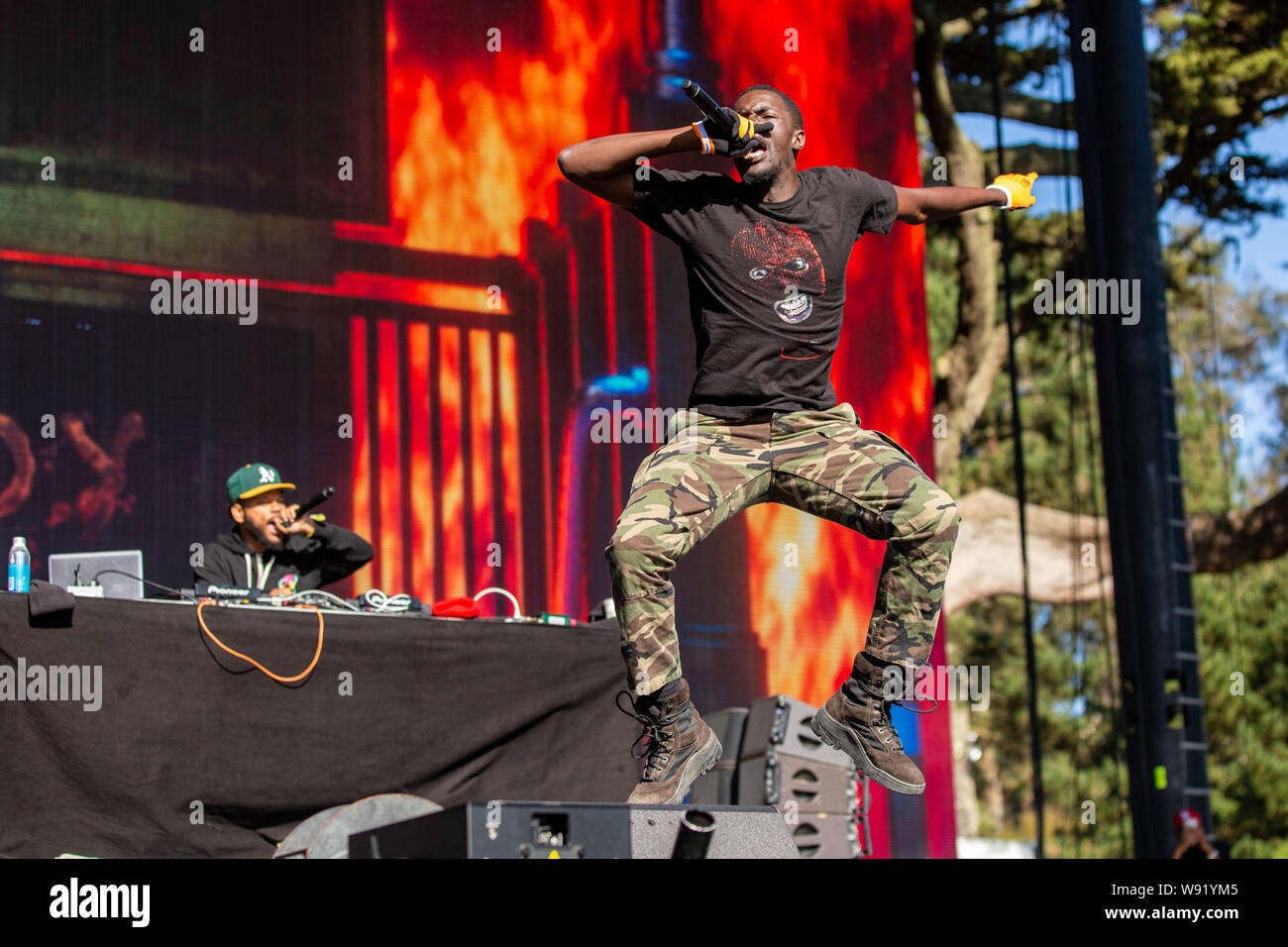 August 11, 2019, San Francisco, Kalifornien, USA: Rapper KHADIMOU SHECK ...