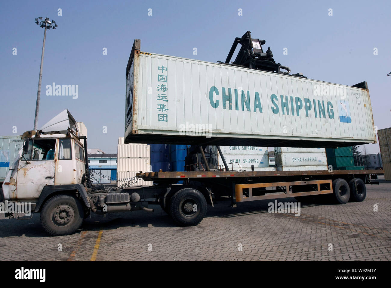China Container Linien Stockfotos und -bilder Kaufen - Alamy
