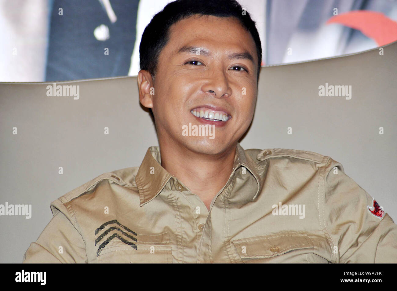 Hong Kong Darsteller Donnie Yen besucht eine Pressekonferenz für die ...