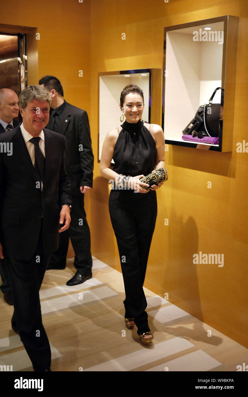 Yves Carcelle, Vorsitzender und CEO von Louis Vuitton und chinesische ...