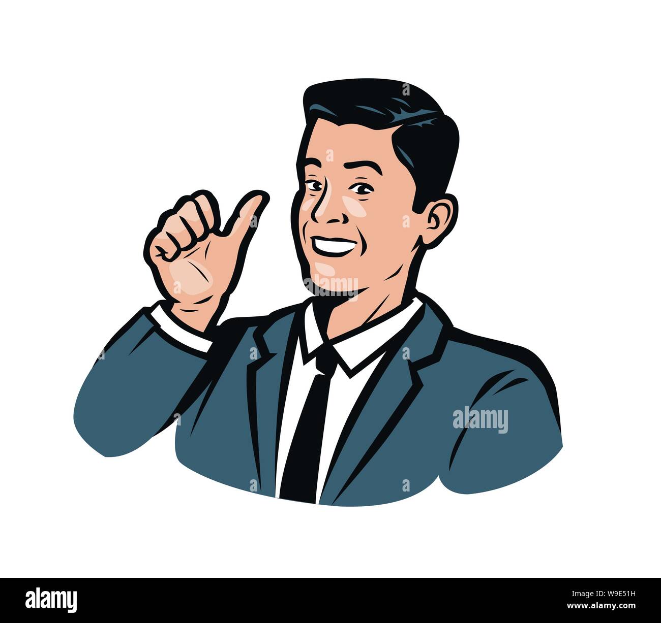 Erfolgreicher Geschäftsmann. Wirtschaft, Handel Logo oder Emblem ...