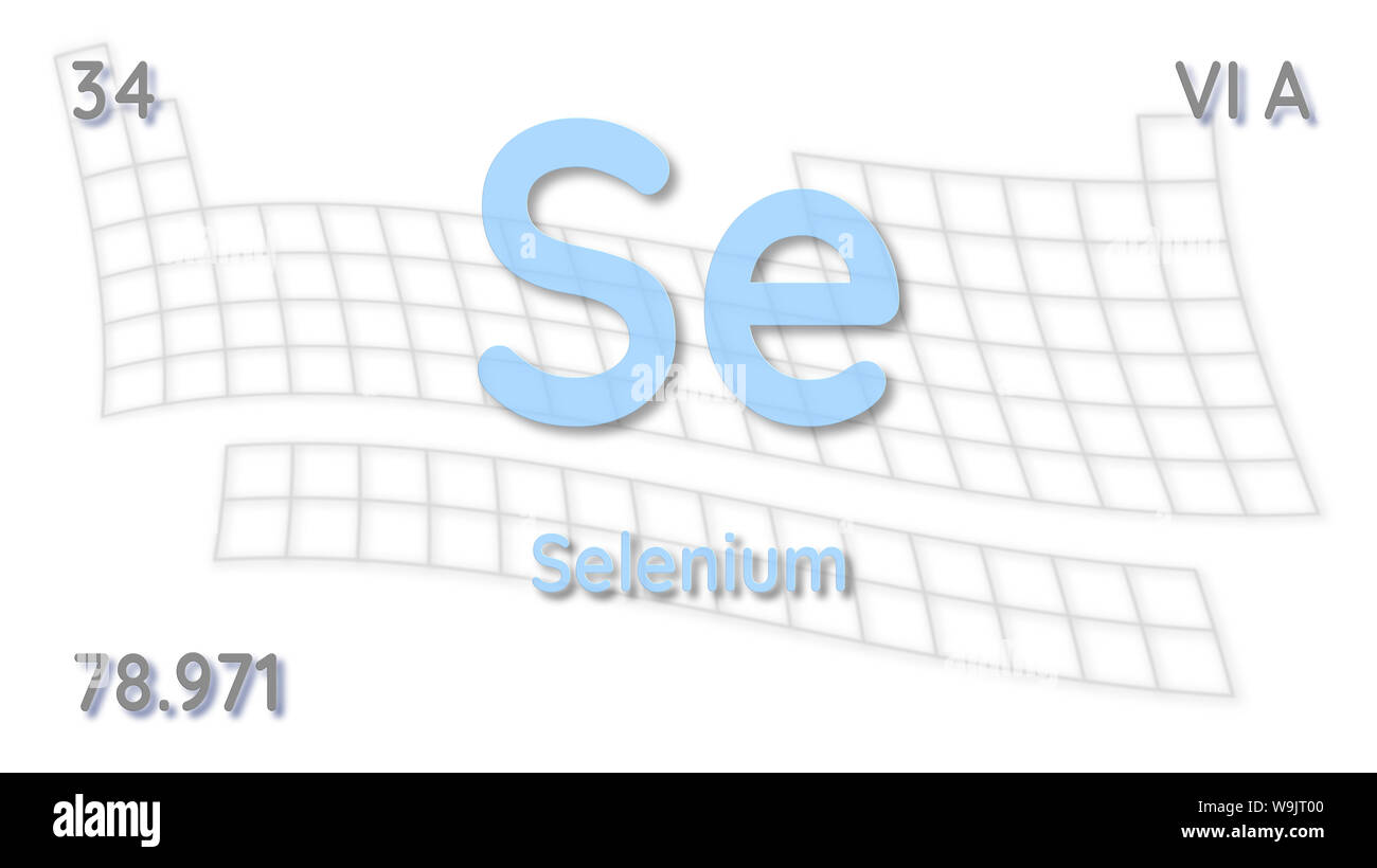 Selen chemische Element atomaren Daten und Symbol - Tabelle der ...