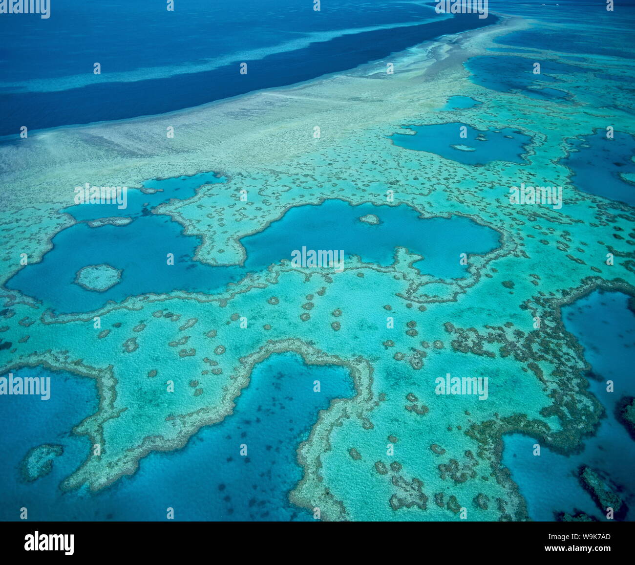 Eine luftaufnahme des great barrier reef in australien -Fotos und ...