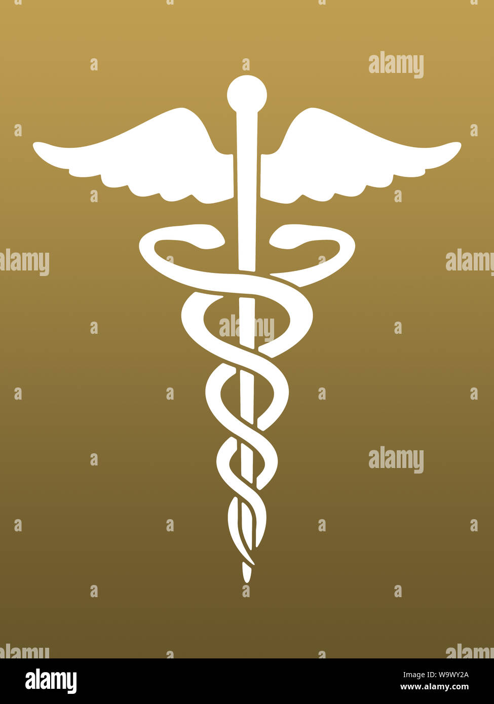 Goldener caduceus -Fotos und -Bildmaterial in hoher Auflösung – Alamy