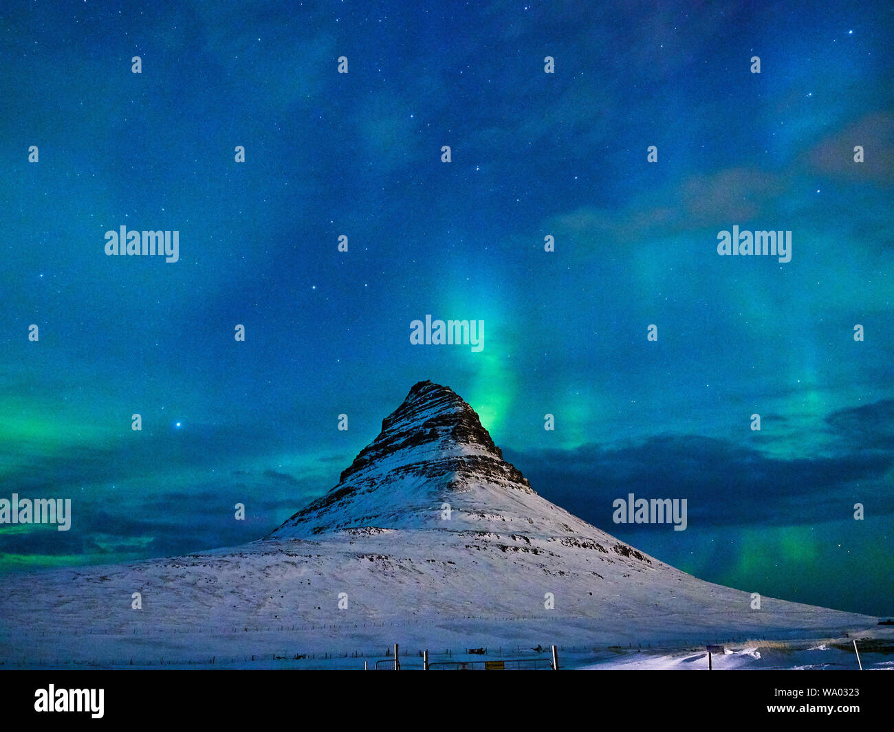 Aurora Borealis Island Stockfotos und -bilder Kaufen - Alamy