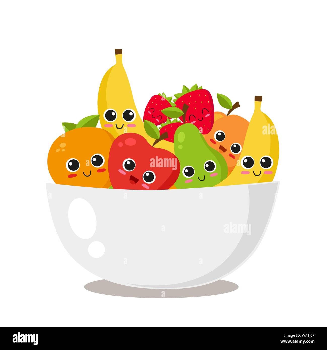 Cartoon illustration funny fruits comic -Fotos und -Bildmaterial in ...