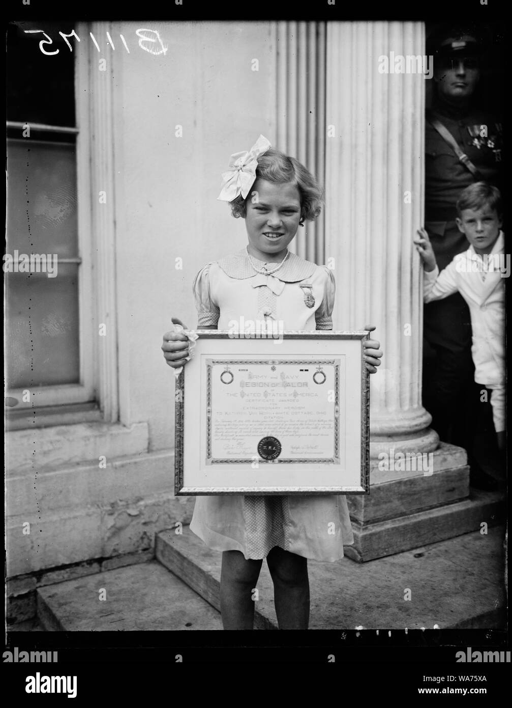 12 jährige Mädchen gewinnt Ehrenmedaille, Washington, D.C., Sept. 12 ...