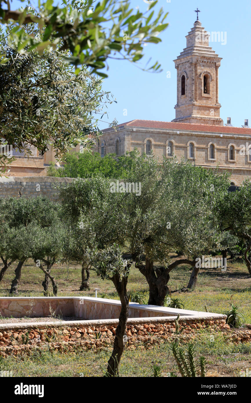 Die Kirche von Pater Noster auf dem Ölberg. Jerusalem. Israel ...