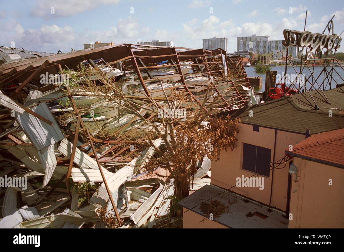 Hurricane Damage Miami Florida Stockfotos und -bilder Kaufen - Alamy