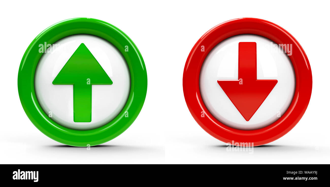 Up down arrow button set -Fotos und -Bildmaterial in hoher Auflösung ...