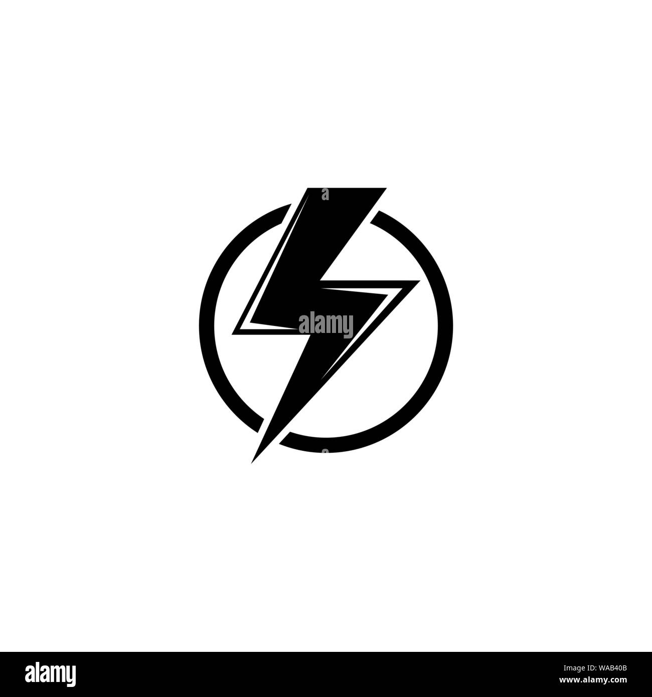 Hohe Spannung, Elektrische Gefahr, Warnung. Flache Vektor Icon ...