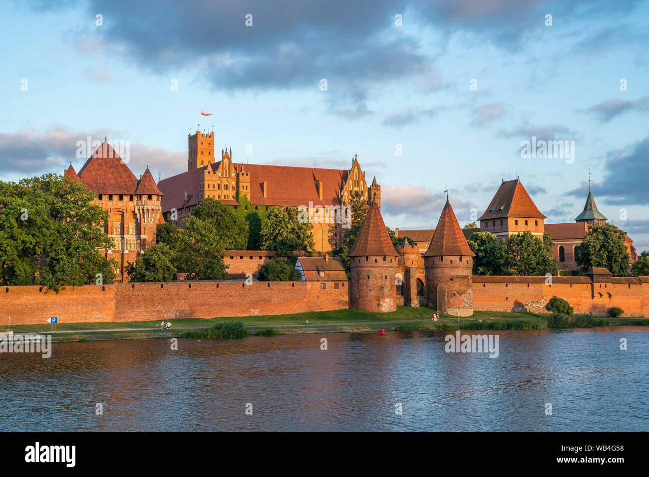 Sterben, mittelalterliche Ordensburg Marienburg des Deutschen Ordens am ...