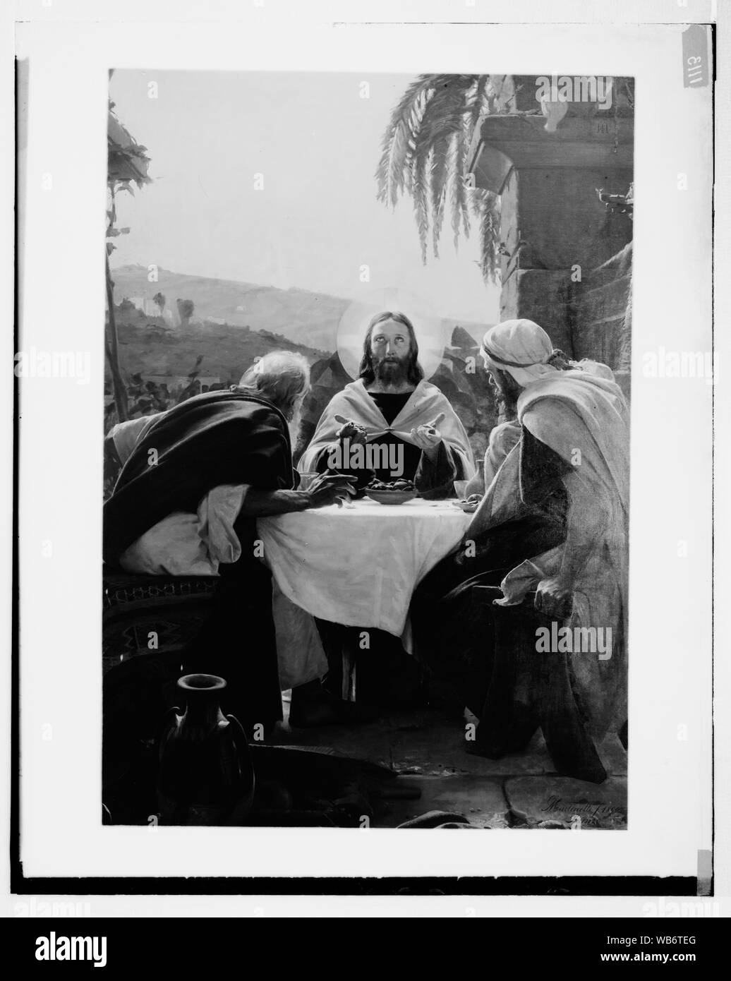 Breaking of bread Schwarzweiß-Stockfotos und -bilder - Alamy