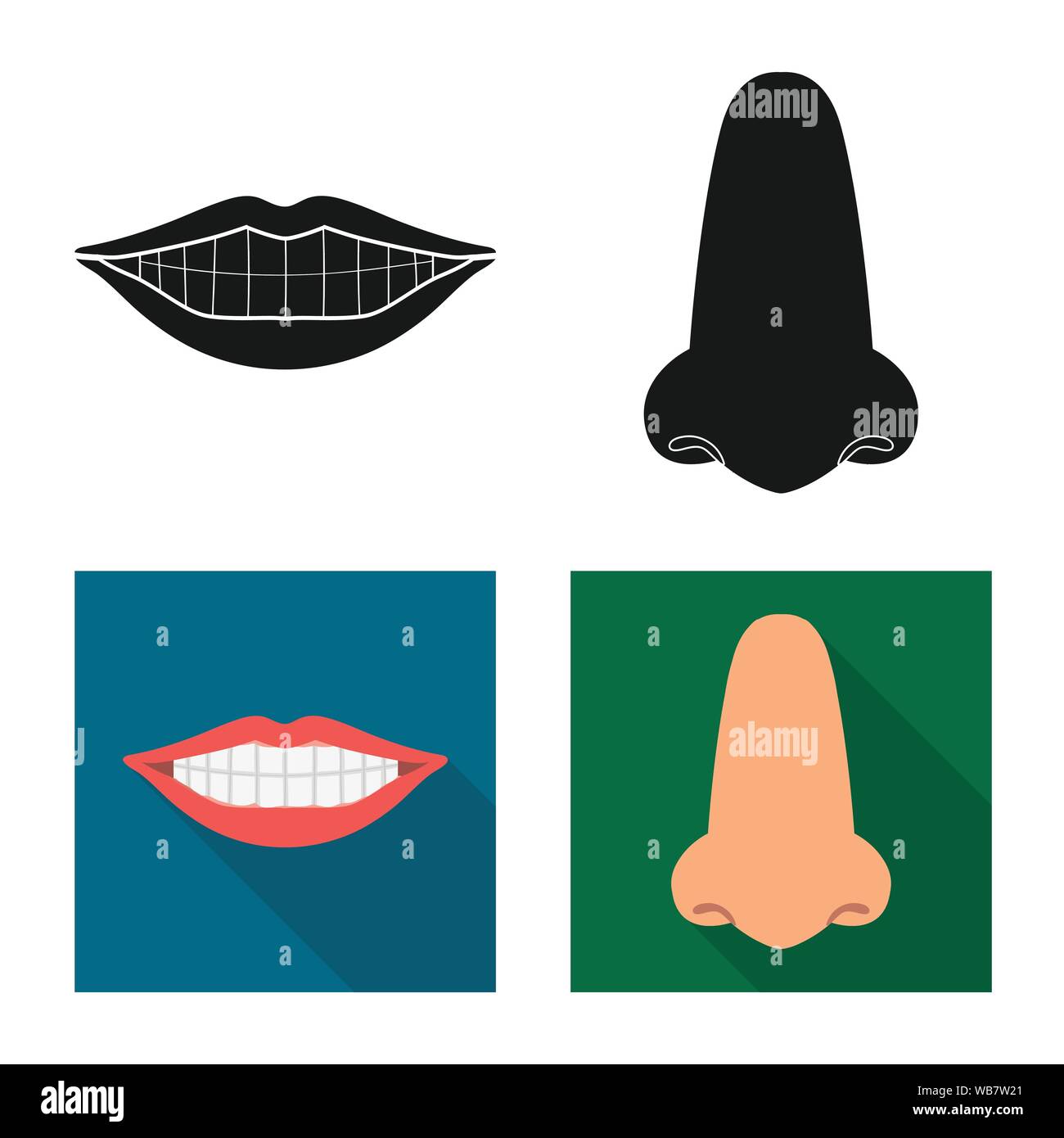 Vector Illustration von Körper und Symbol. Satz von Körper und Anatomie ...