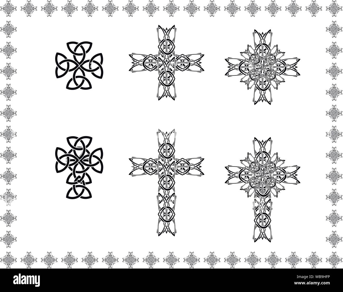 Keltisches sonnenkreuz Stock-Vektorgrafiken kaufen - Alamy