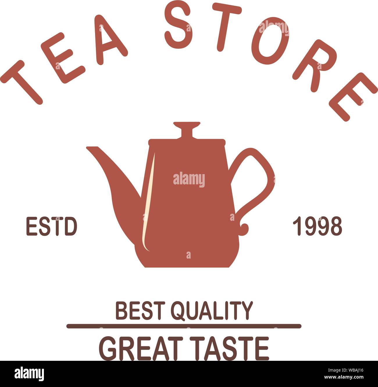 Tee Shop emblem Vorlage. Design Element für Logo, Schild, Zeichen ...