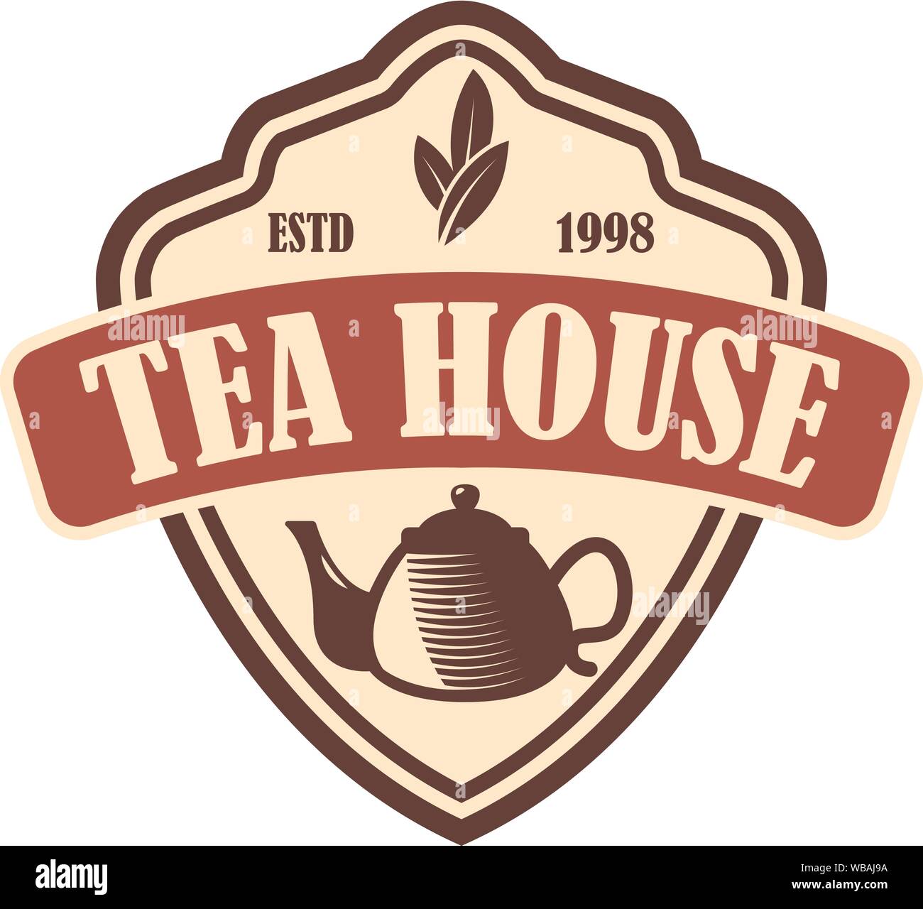 Tee Shop emblem Vorlage. Design Element für Logo, Schild, Zeichen ...