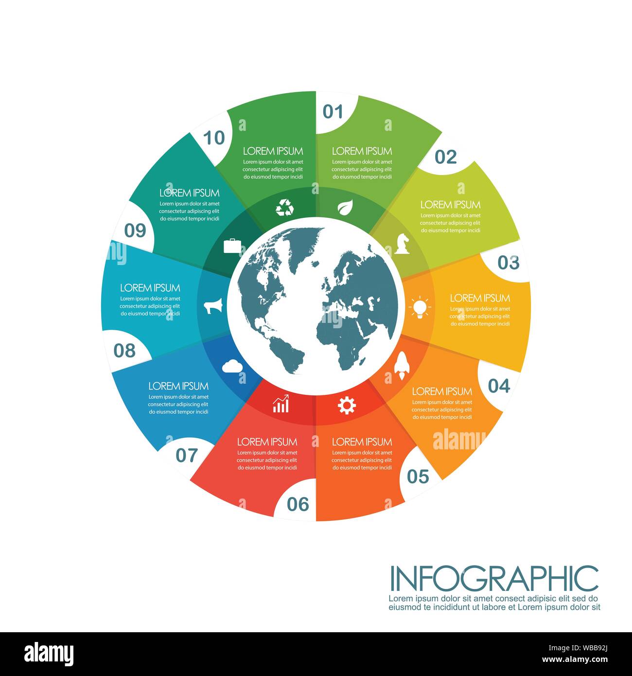 Infografik Charts Vorlage. Vector Illustration Stock-Vektorgrafik - Alamy