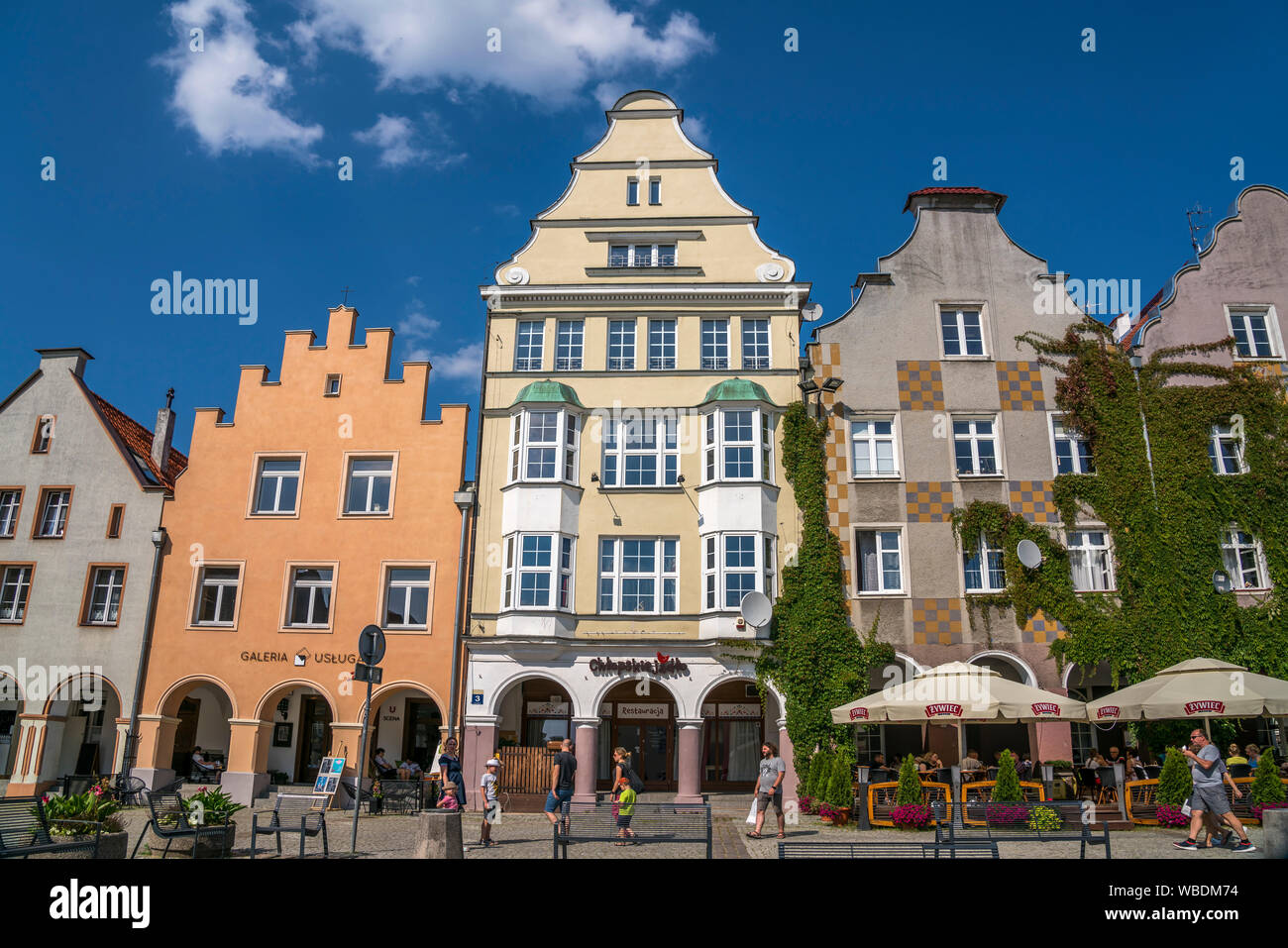 Marktplatz in Olsztyn/Allenstein, Ermland-Masuren, Polen, Europa ...