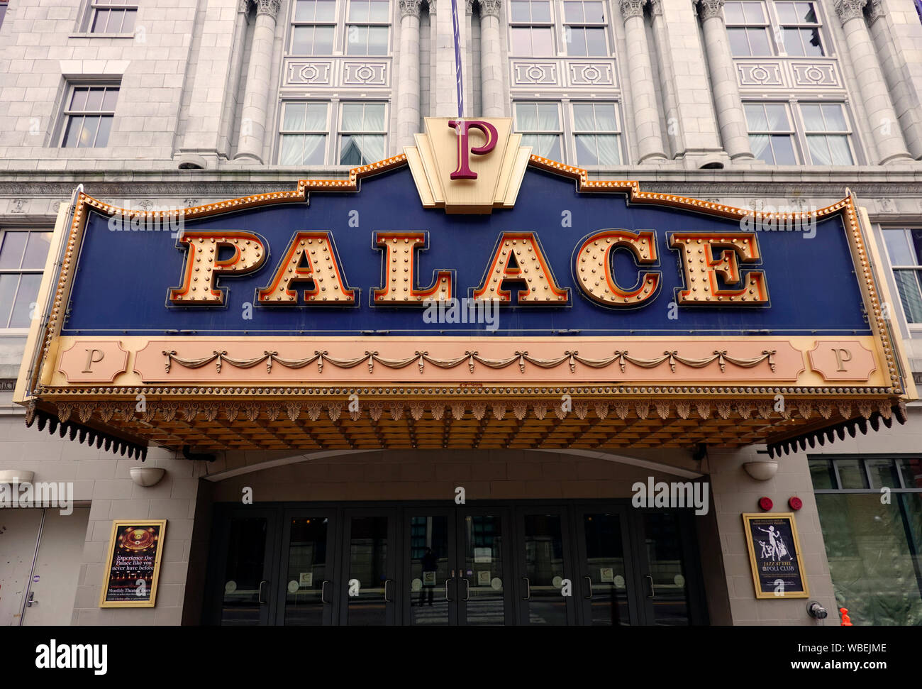 Palace Theatre Waterbury Connecticut Stockfotografie - Alamy