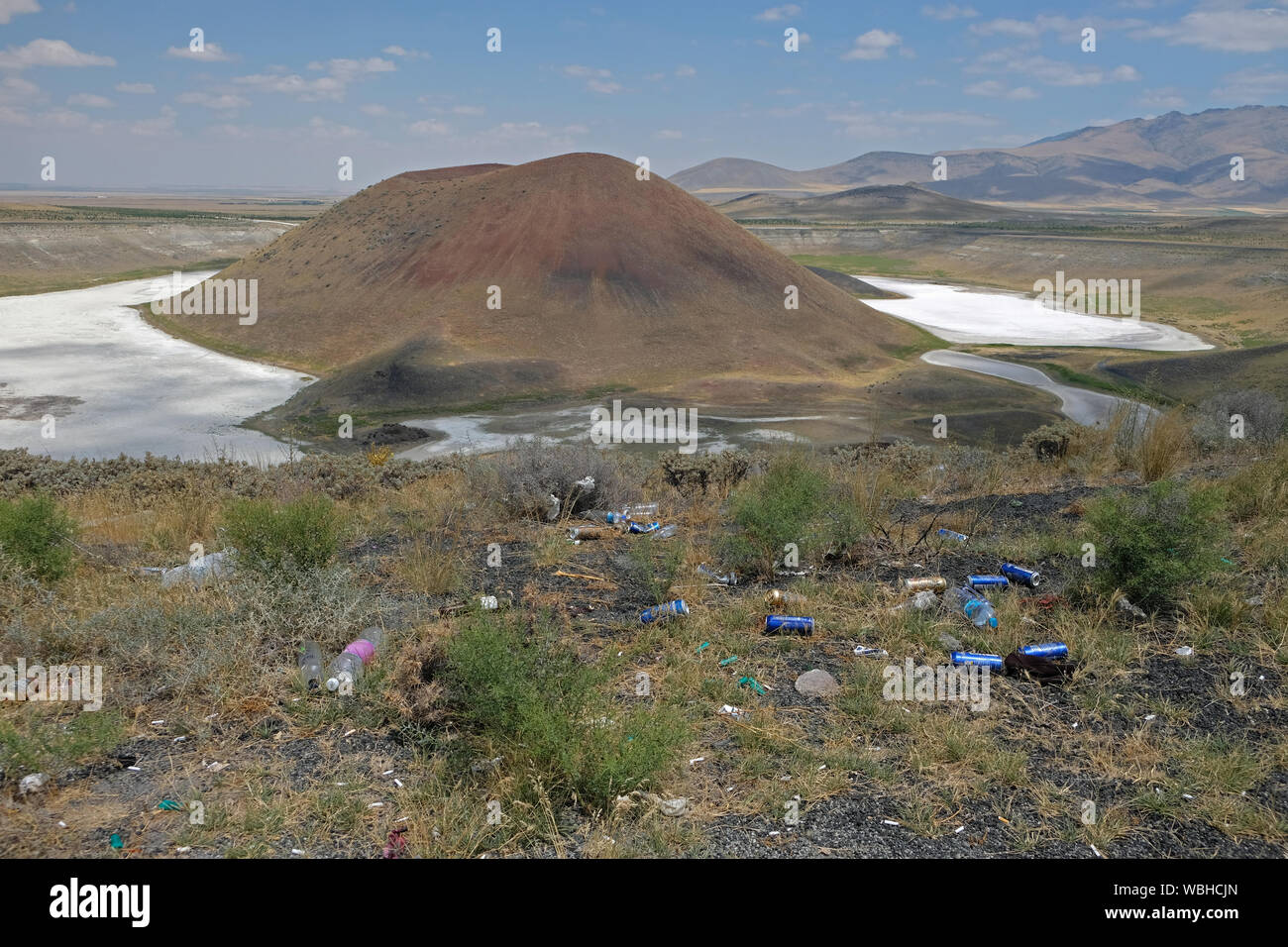 Die Meke See, der sich in der Bohrung verursacht durch eine vulkanische ...