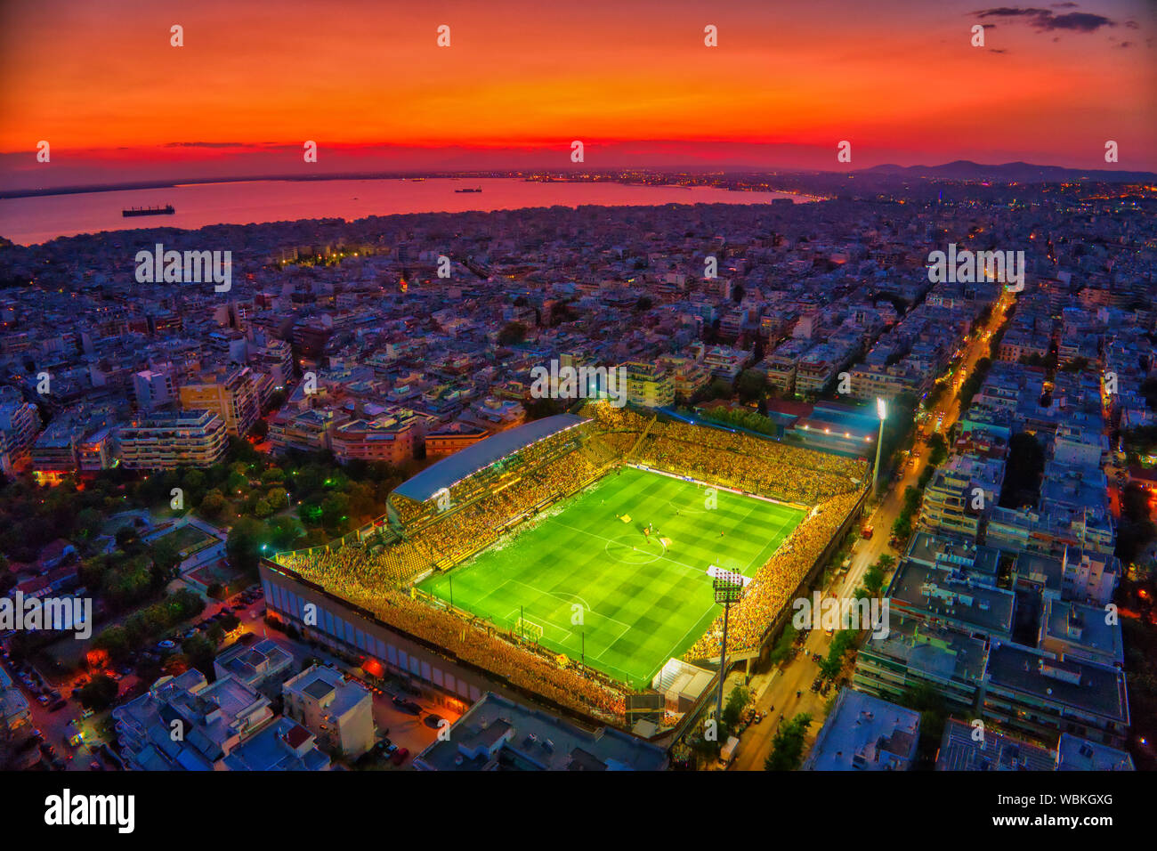 Thessaloniki, Griechenland, 25. August 2019: Luftaufnahme des ...