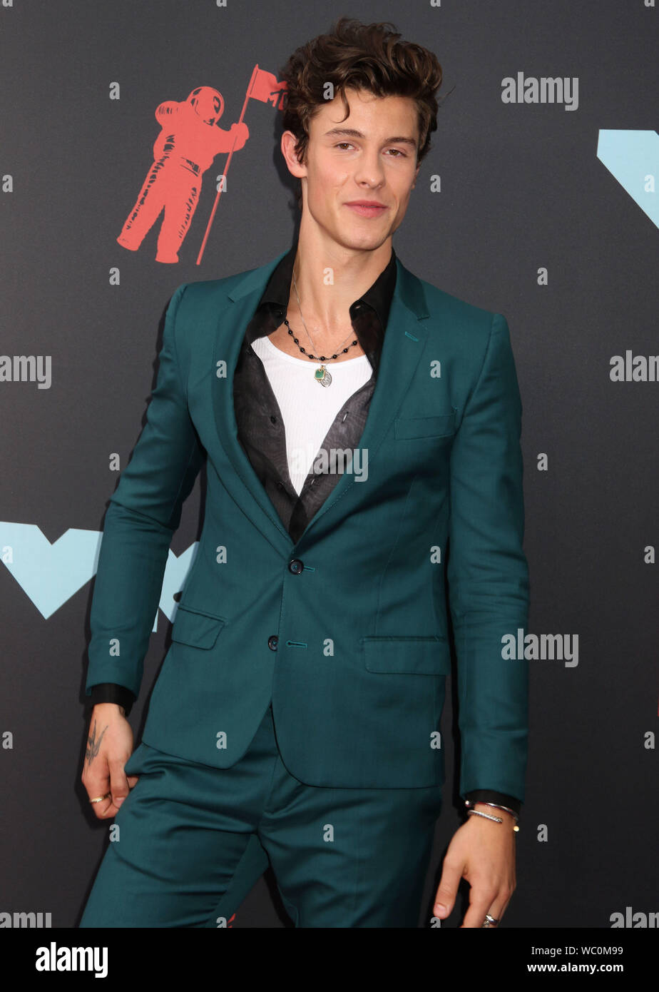 August 26, 2019, Newark, New York, USA: Sänger SHAWN MENDES besucht die ...