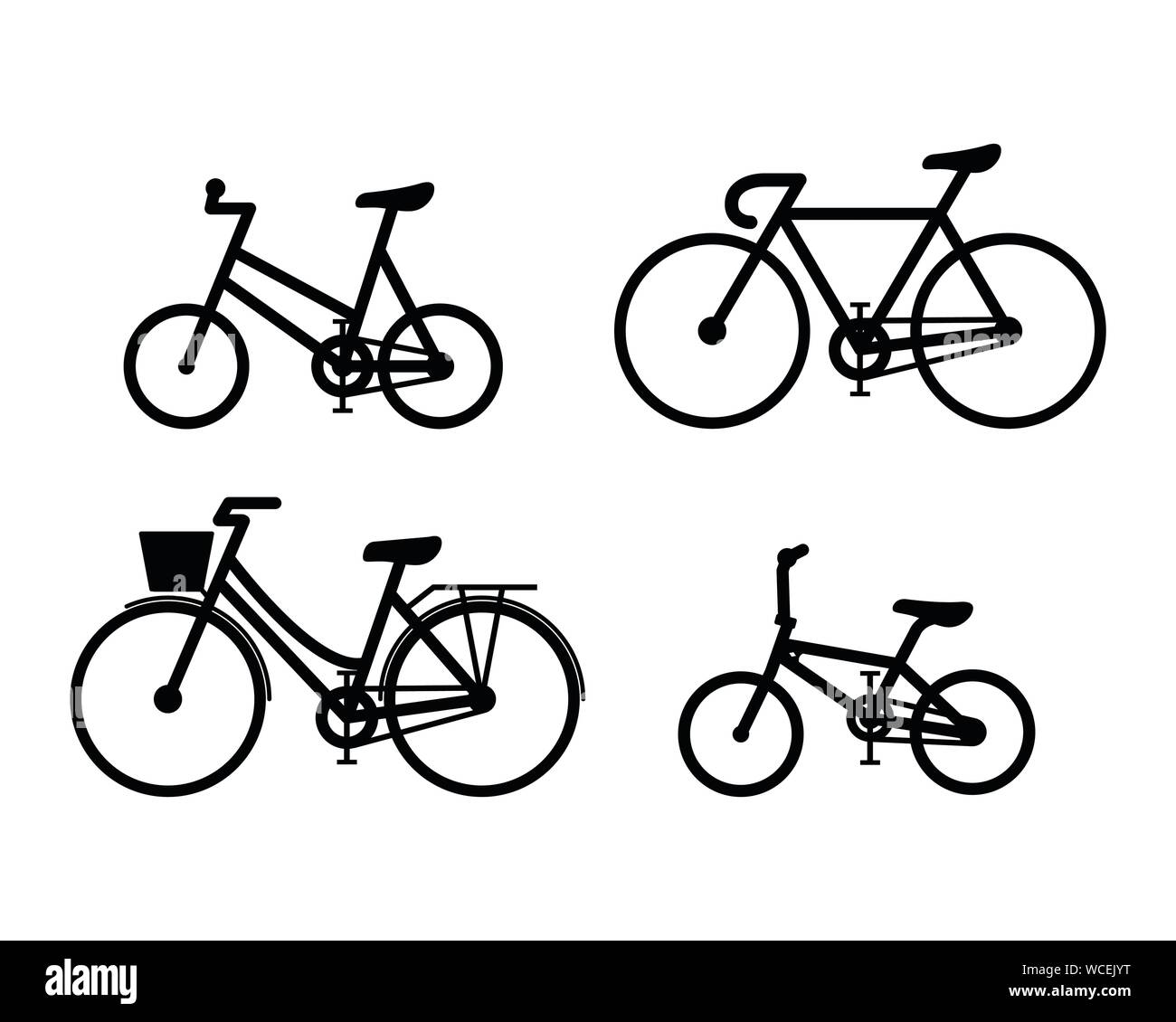 Fahrrad symbol Vektor-illustration Zeichen Symbole B Stock-Vektorgrafik ...