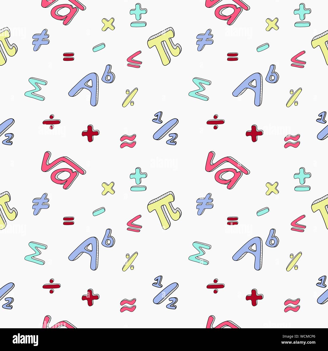 Mathematische Symbole Stock-Vektorgrafiken kaufen - Alamy