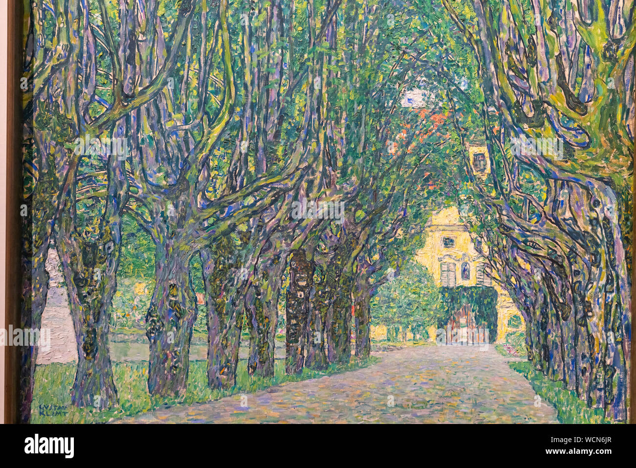 Ein Gustav Klimt Gemälde im Belvedere Museum, Wien, Österreich ...