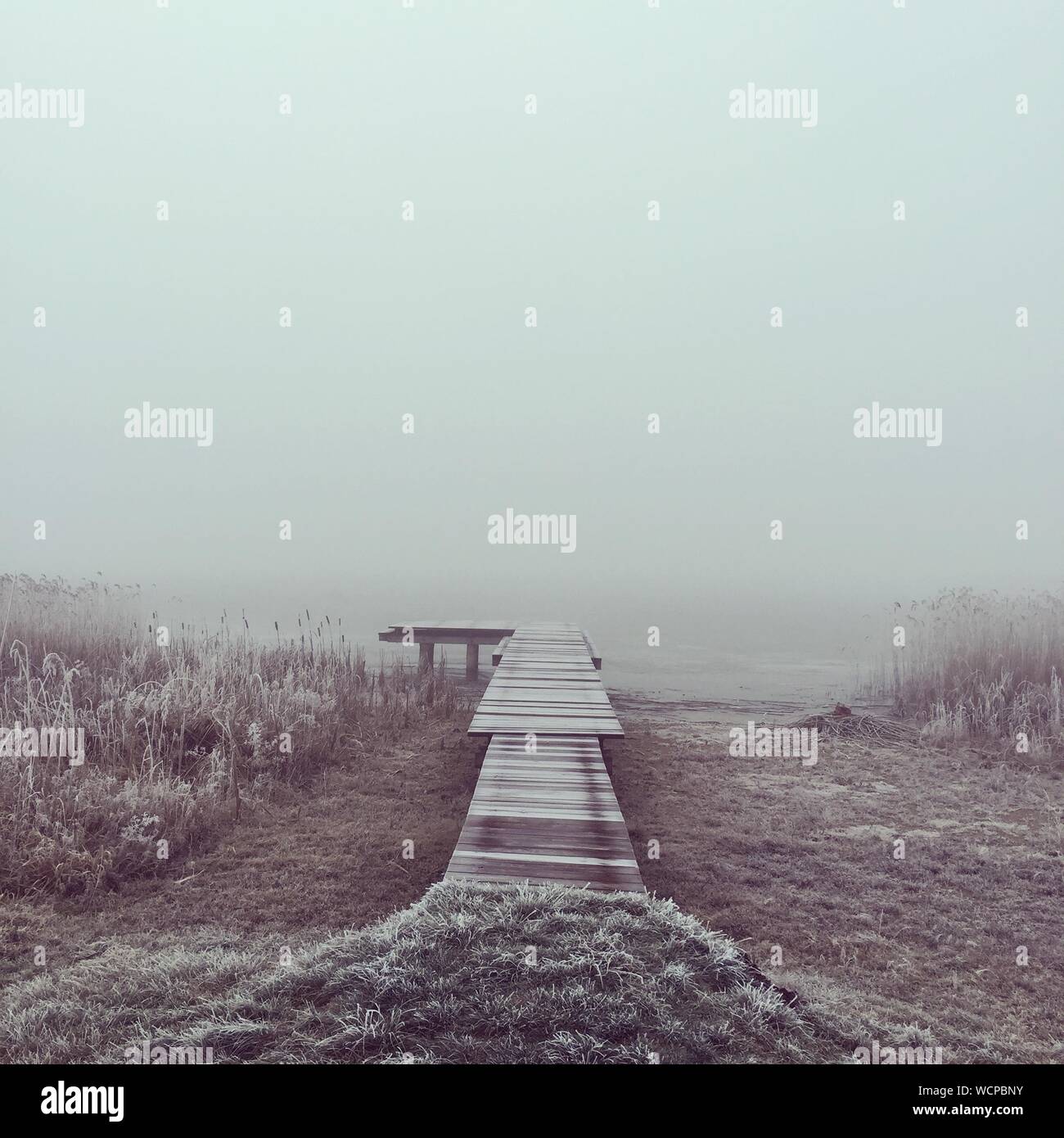 Nebel pier am strand -Fotos und -Bildmaterial in hoher Auflösung – Alamy